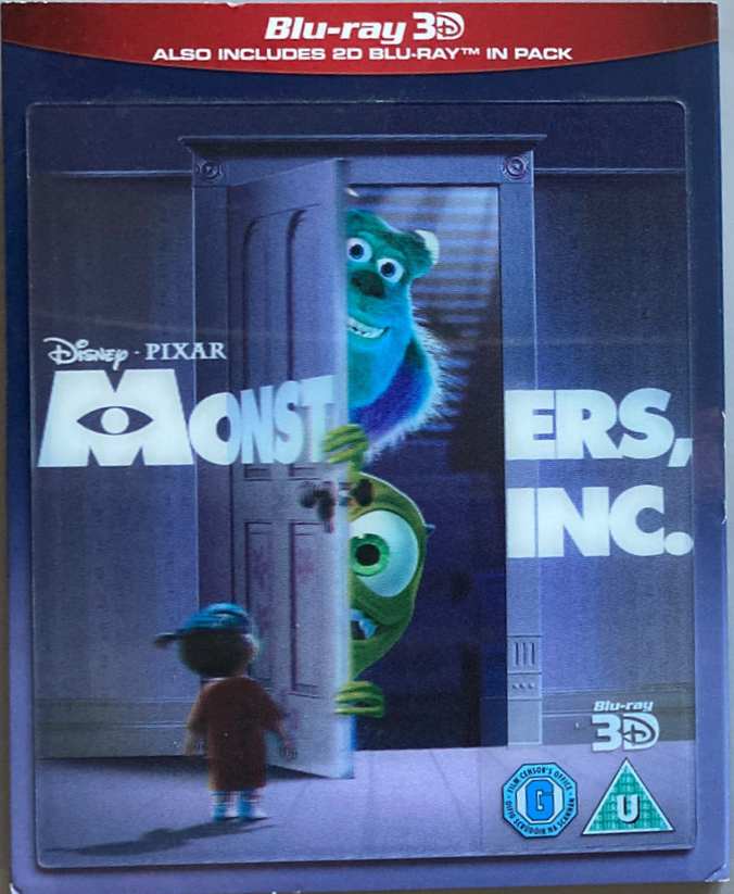 Monsters Inc Blu Ray 3d